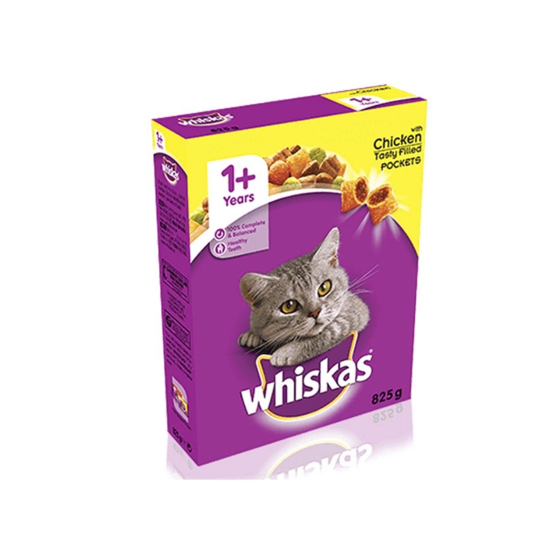 Whiskas 1+ Year Box Chicken Flavor – 825gm – Try It Store